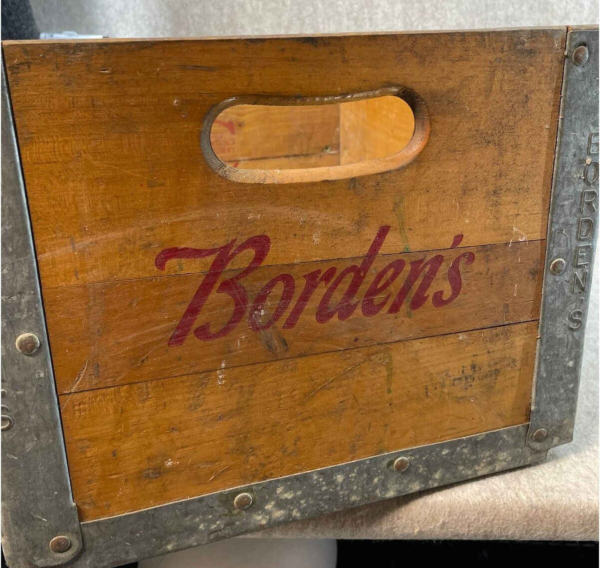 Vintage Borden's Dairy Farm Wooden Crate - Etsy