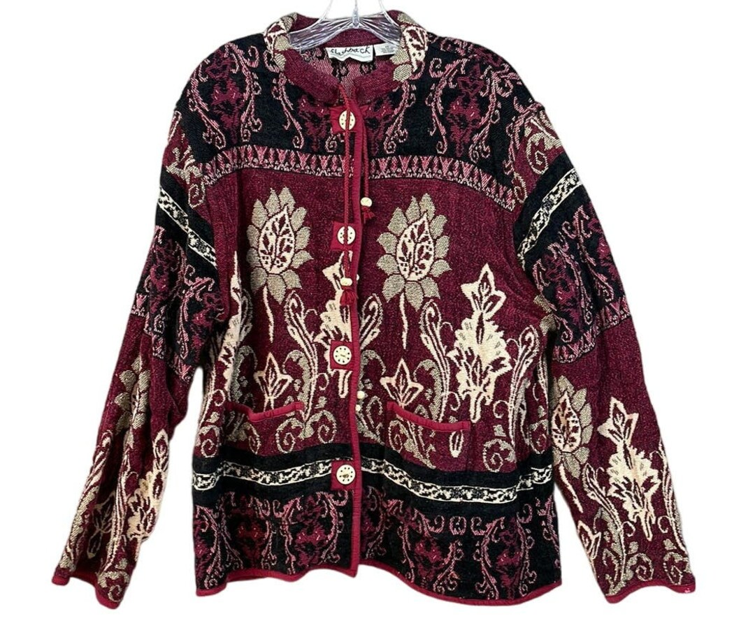 Vintage Flashback Plus Size Tapestry Design Coat Size 3X - Etsy