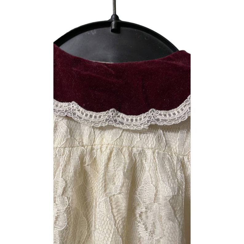 Vintage Little Precious Lace and Velvet Formal Dress - Etsy