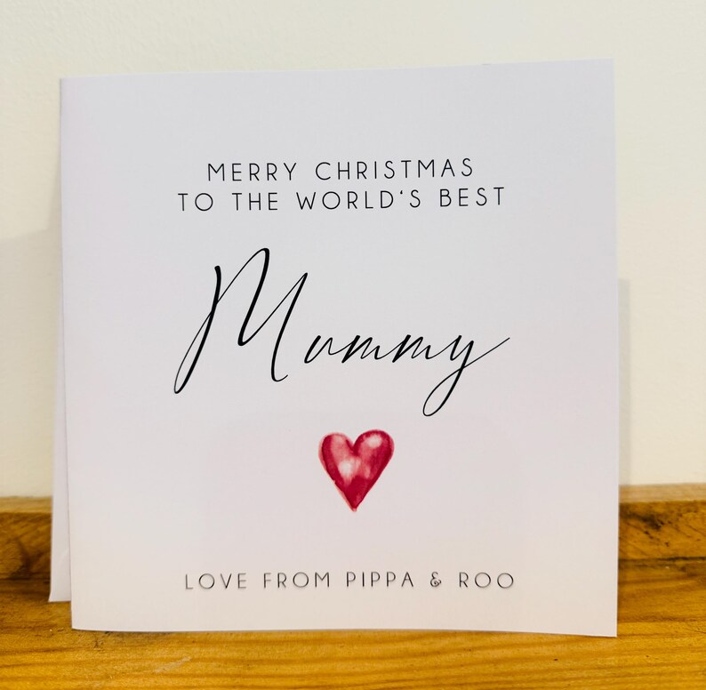 Mummy Christmas Card / Best Mummy Christmas Card - Funny - Personalised ...