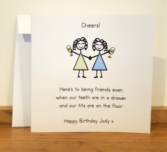 Best Friend Birthday Card / Bestie Birthday Card funny - Etsy