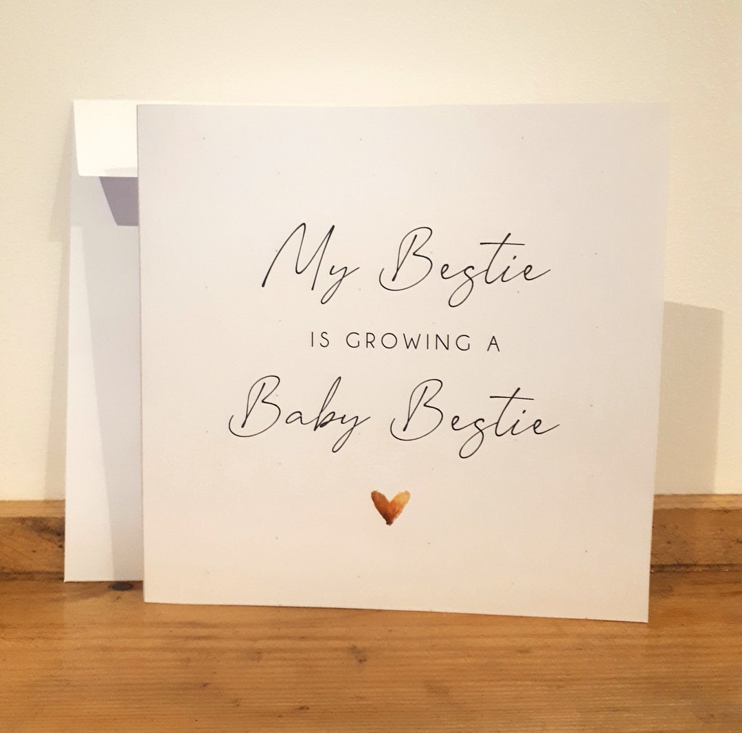 Maternity Card for Best Friend Congratulations Card for Bet Friend Baby ...