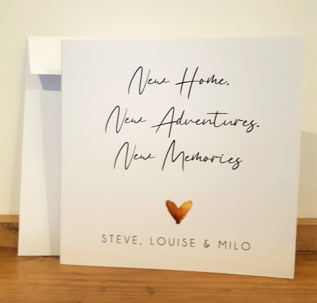 New Home Card Housewarming Card / New House Card Handmade and ...
