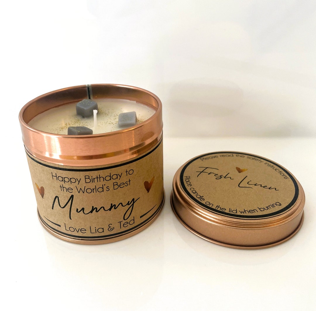 Mummy Birthday Candle - World's Best Mummy - Personalised With Name ...