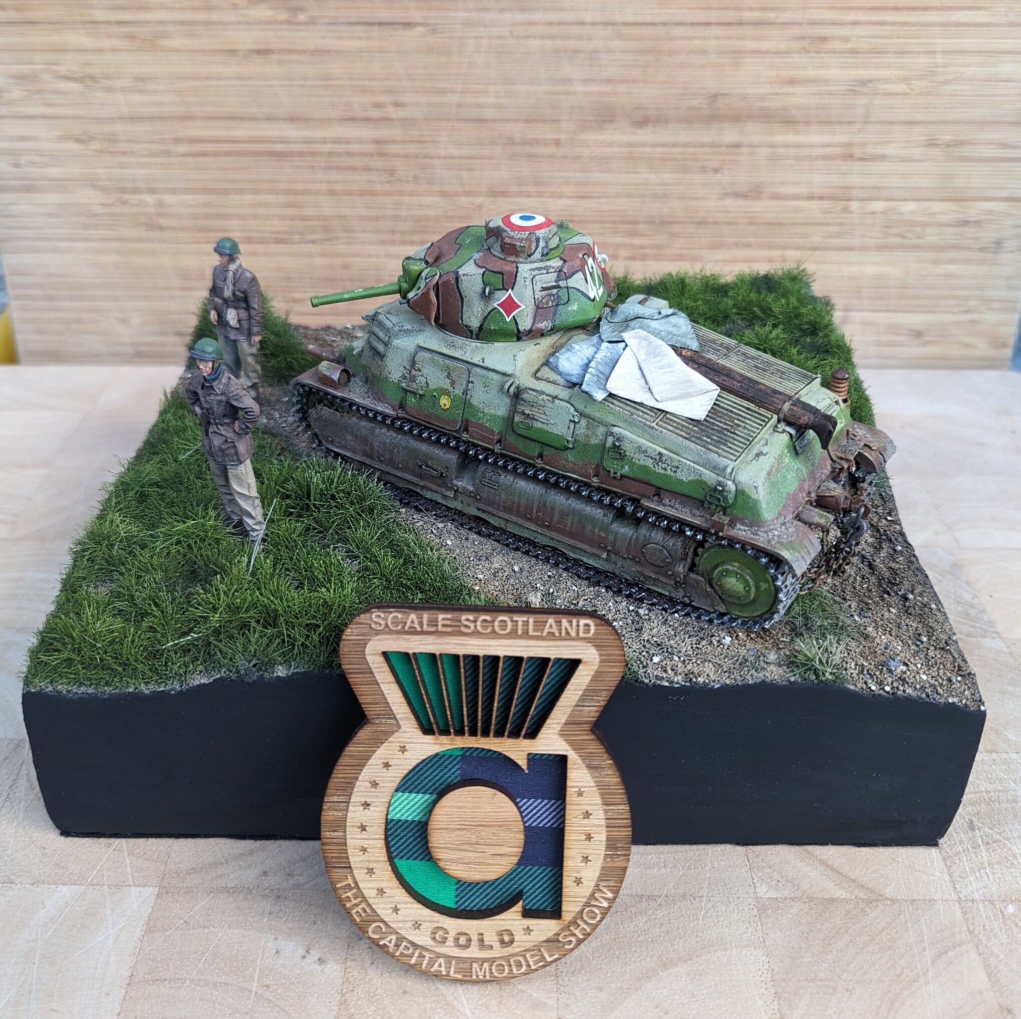 WW2 French Somua S35 Diorama, Model Tank, 1/35 Tank Model, Gift for Him ...