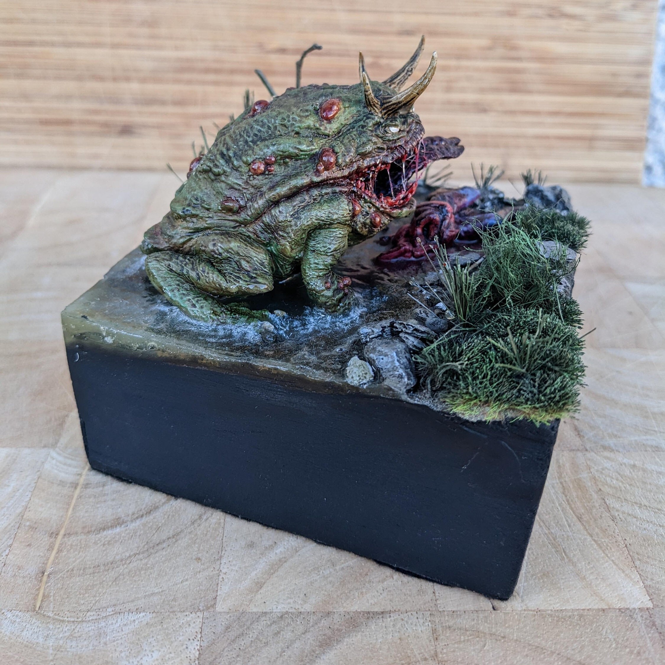 Fantasy Diorama of a Mutant Frog, Miniature Scene, Gift for Fantasy ...