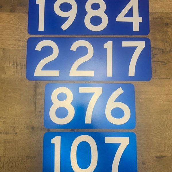 House Number Plaque - Etsy Canada