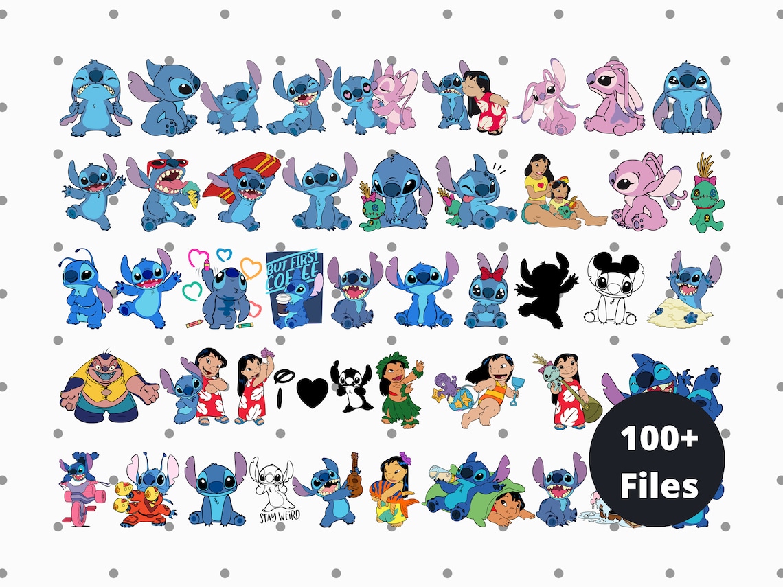 Lilo and Stitch Svg Bundle Stitch Svg Cartoon Characters - Etsy