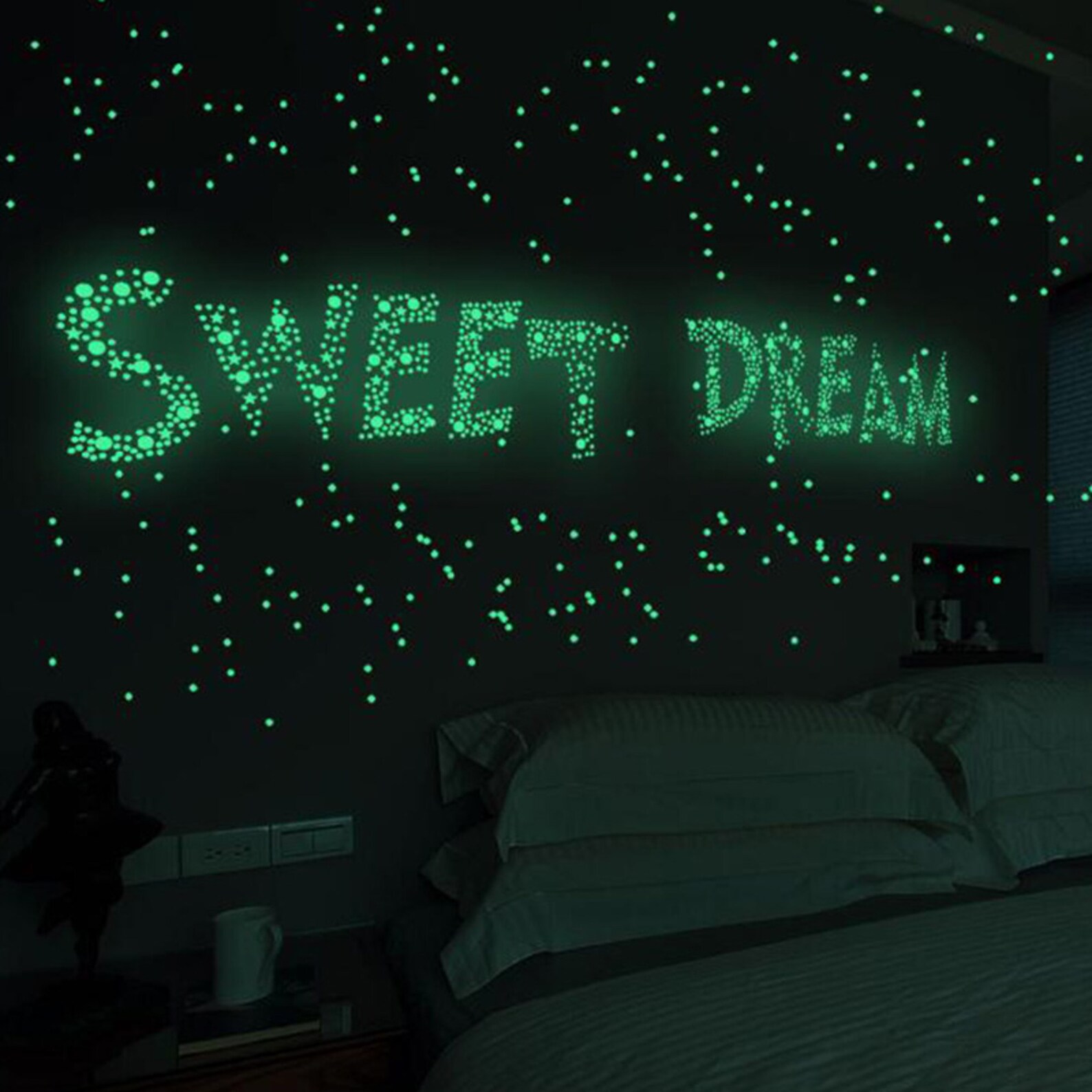 Glow in the Dark Wall Stickers Luminous Stickers Glow Decals Glow in ...