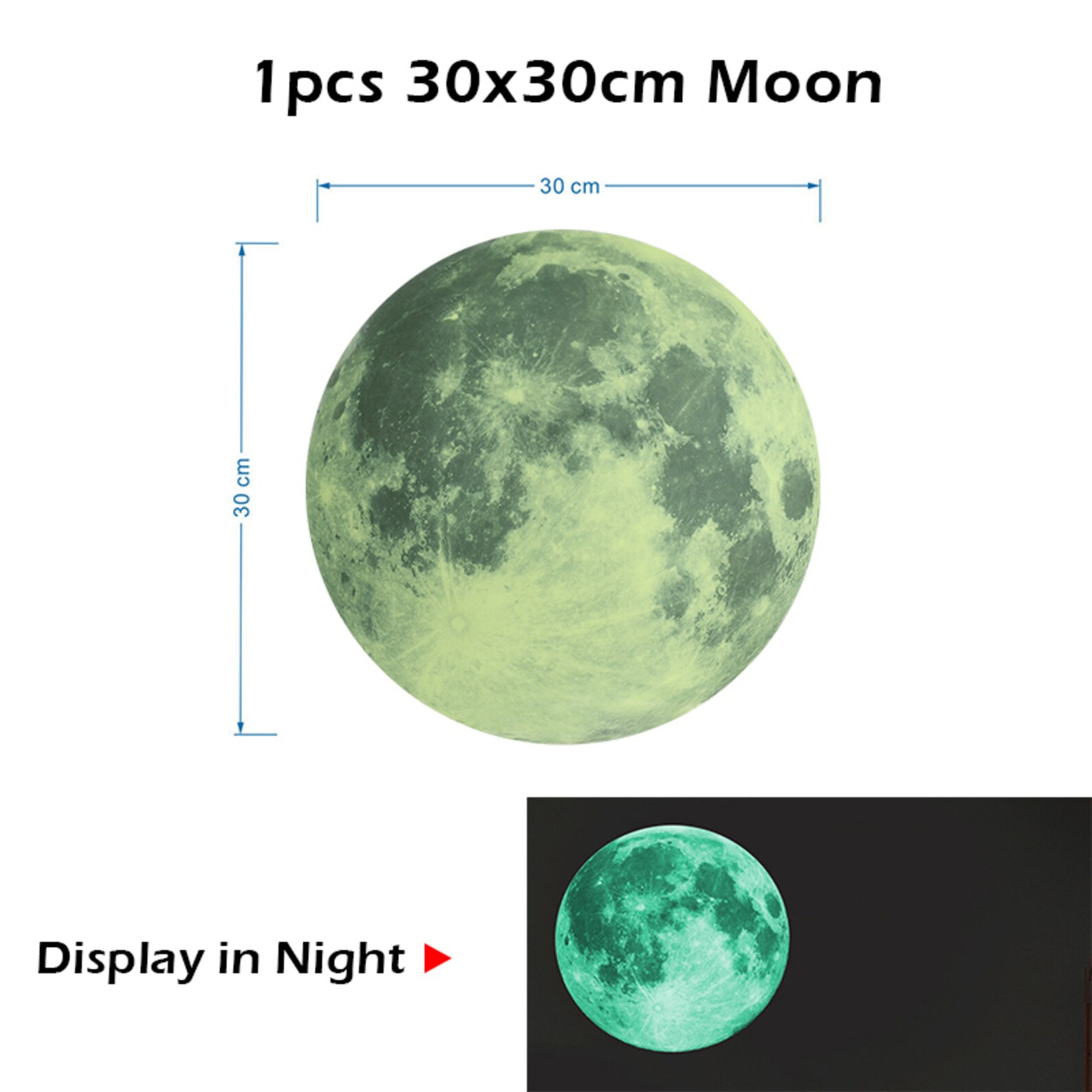 Glow in the Dark Wall Stickers Luminous Stickers Glow Decals Glow in ...