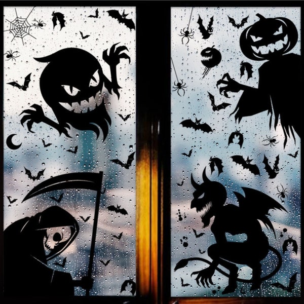 Halloween Window Decor - Etsy