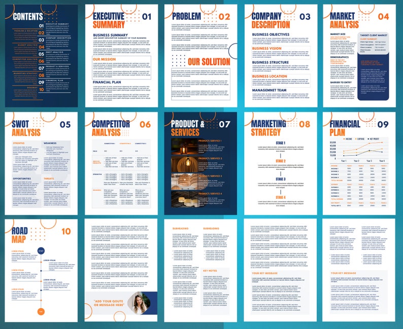 Business Plan Template for Small Business, Business Plan Template Start ...