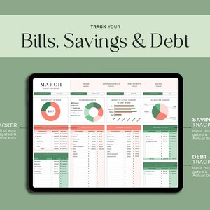 Budget Spreadsheet Google Sheets| Expense Tracker| Bi-weekly| Monthly ...