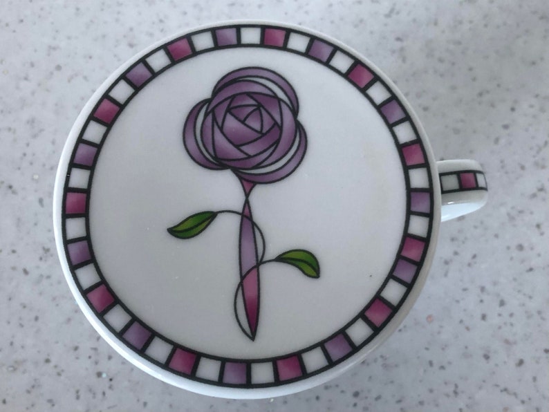 Vintage Rennie Mackintosh Tea Mug/maker With Coaster/lid - Etsy