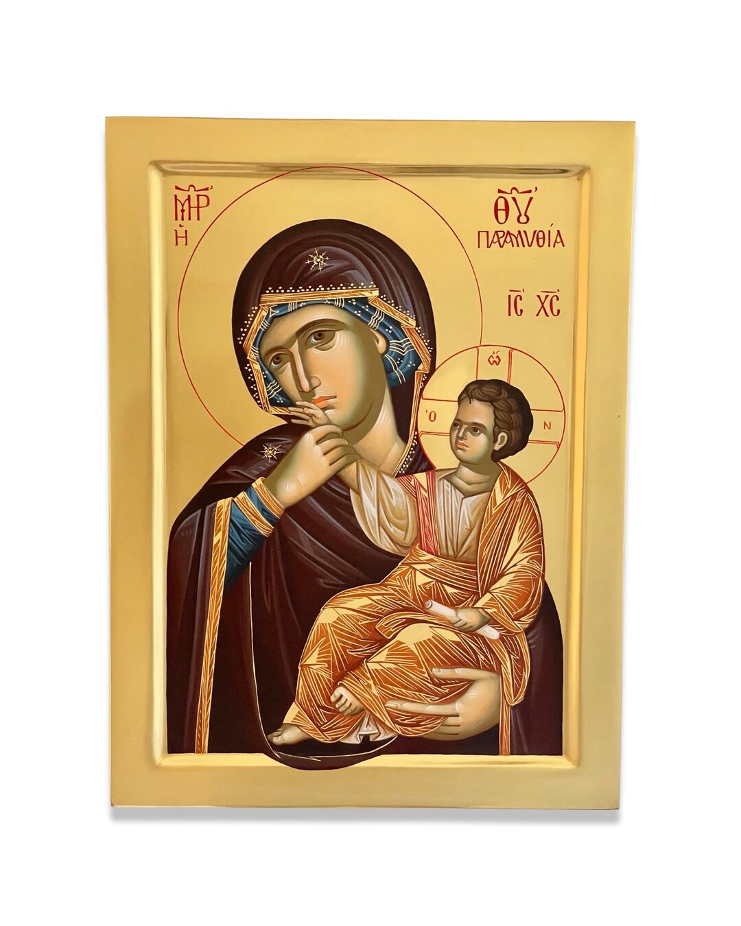 Theotokos Paramythia Virgin Mary Paramythia Athos Icon From - Etsy