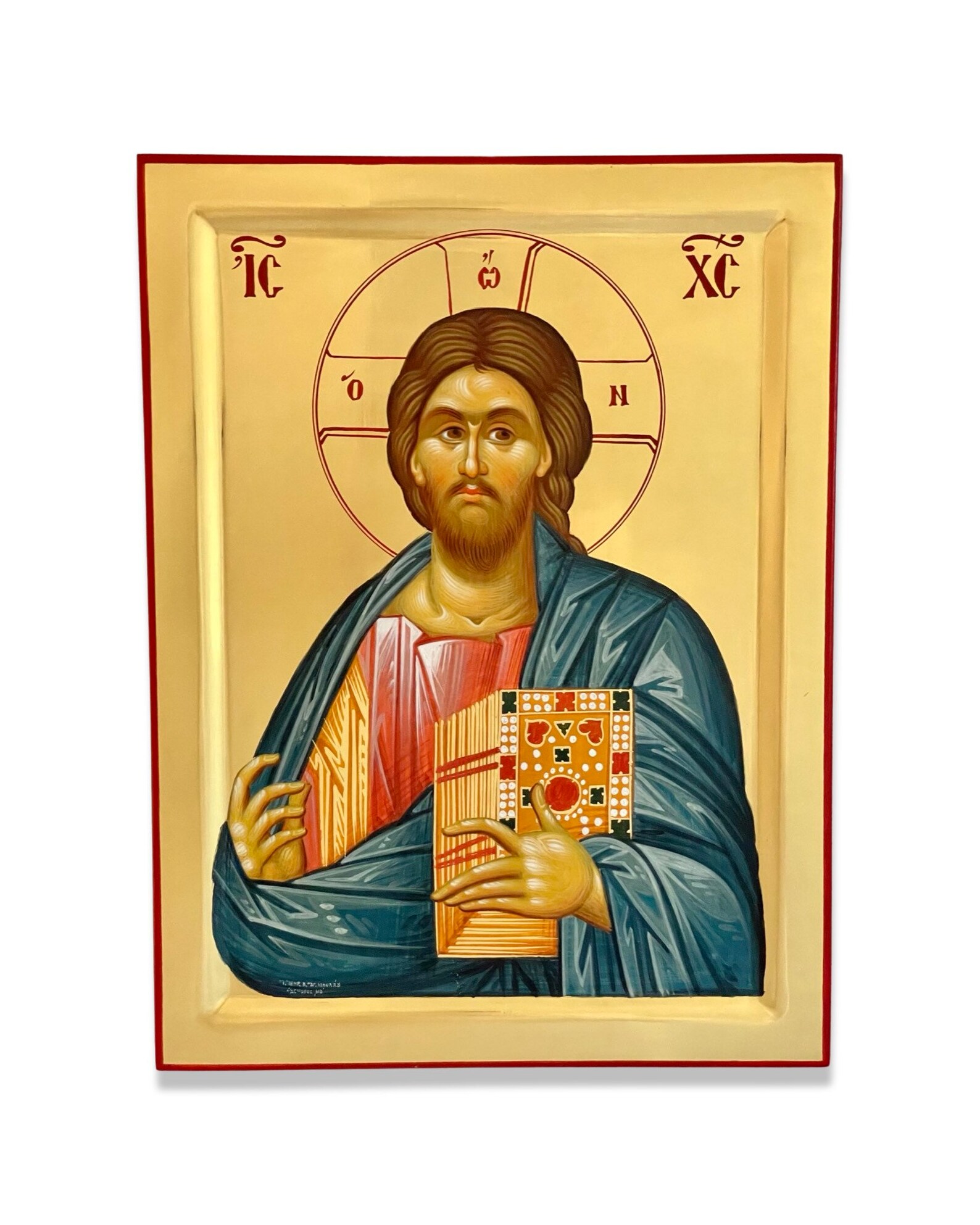 Jesus Christ Pantocrator Original Mount Athos Icon - Etsy