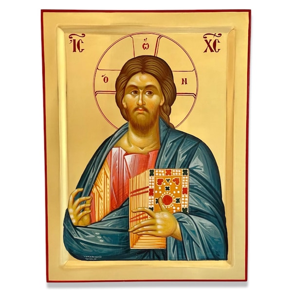 Jesus Christ Pantocrator Icon - Etsy
