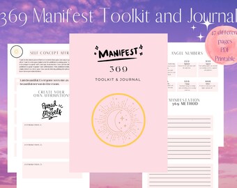 369 Manifestation Printable Journal, 369 Method, Manifest Journal ...