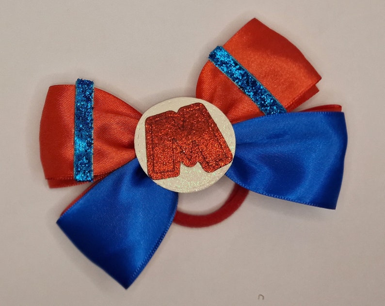 Mario and Luigi Inspired Double Loop Bows. Hairtie Large Hair Bow ...