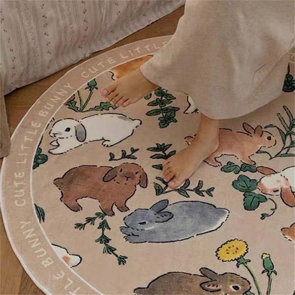 Bunny Rug - Etsy