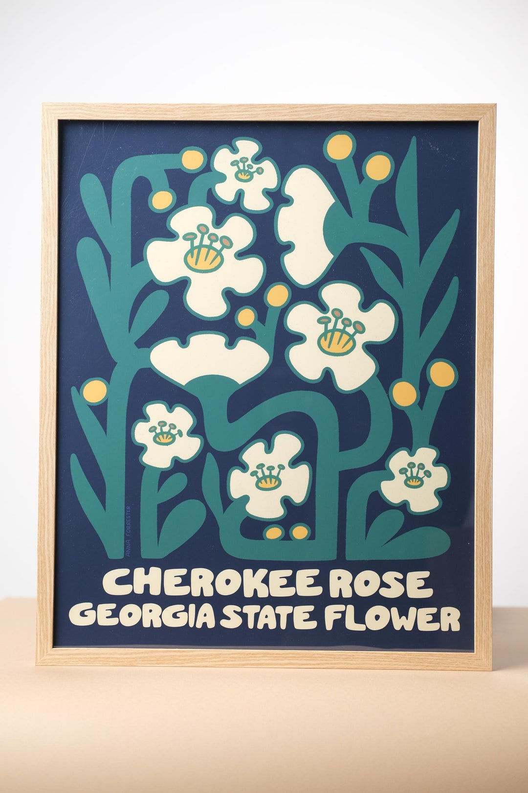 Cherokee Rose - Georgia State Flower - Etsy