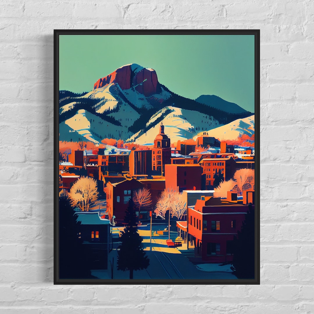 Boulder Colorado Art Print Boulder Poster Artwork - Etsy
