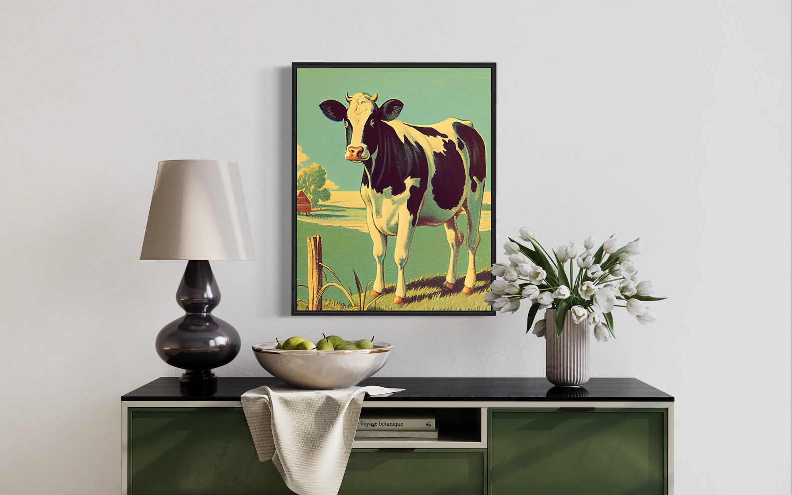 Cow Art Print Cow Vintage Poster Artwork Cow Retro Wall Art - Etsy