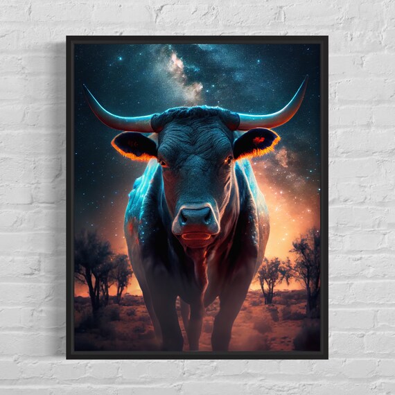 Bull Head Artwork Paintings