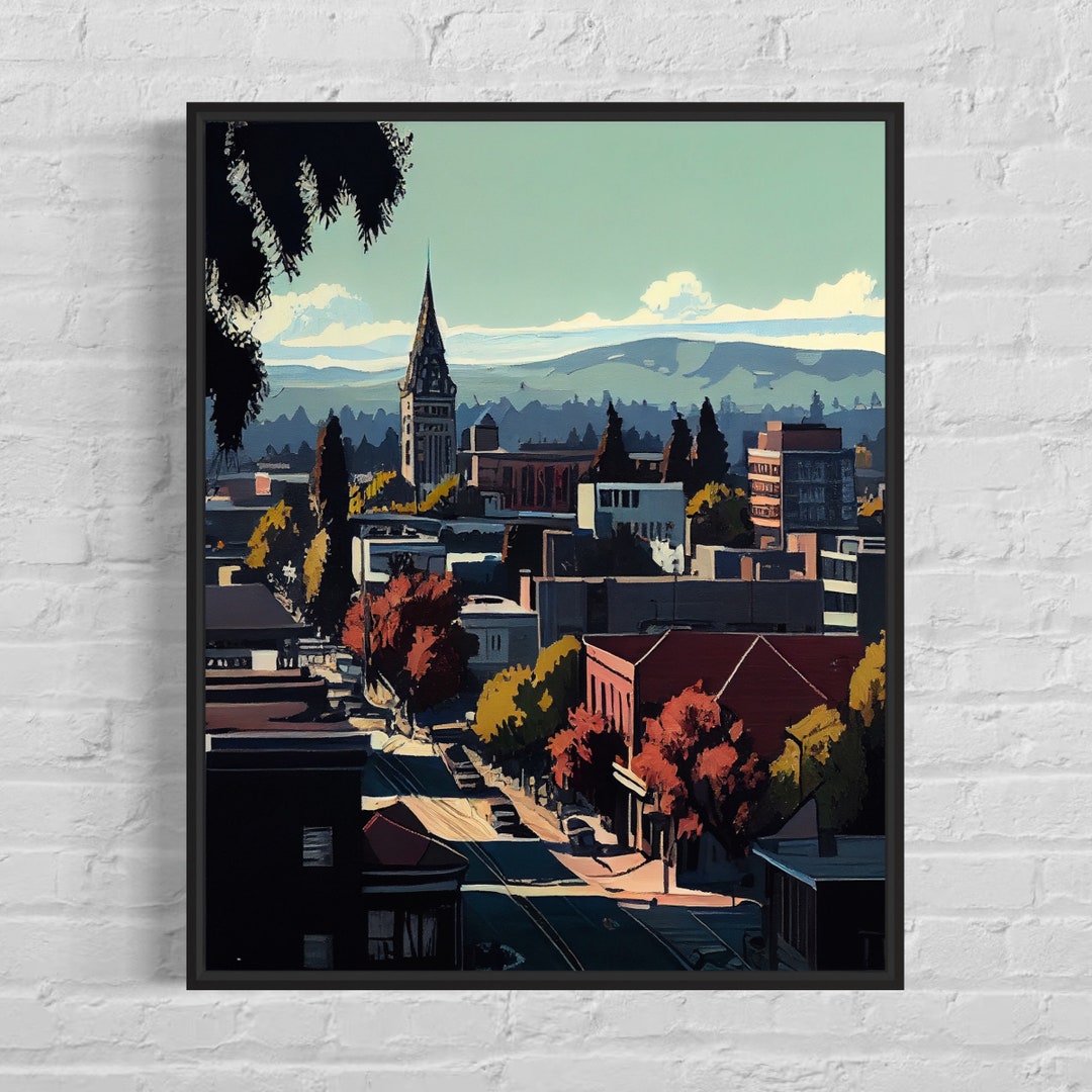 Berkeley California Art Print Berkeley Poster Artwork - Etsy