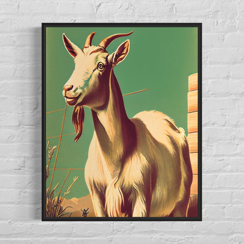 Goat Poster - Etsy