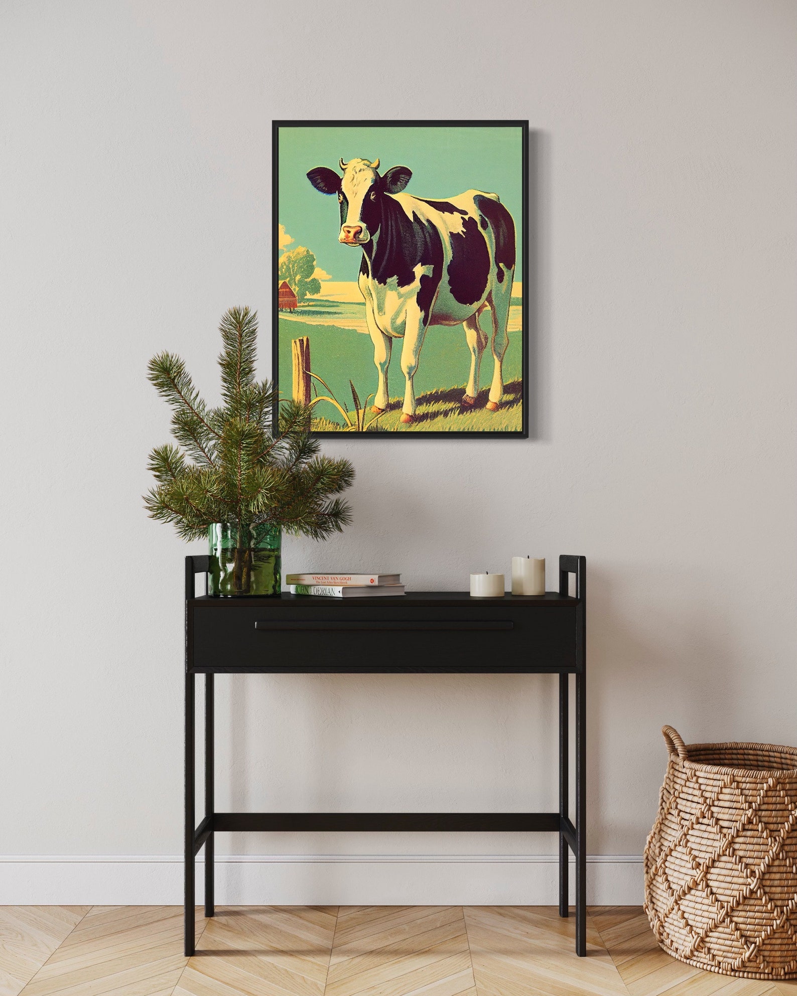 Cow Art Print Cow Vintage Poster Artwork Cow Retro Wall Art - Etsy