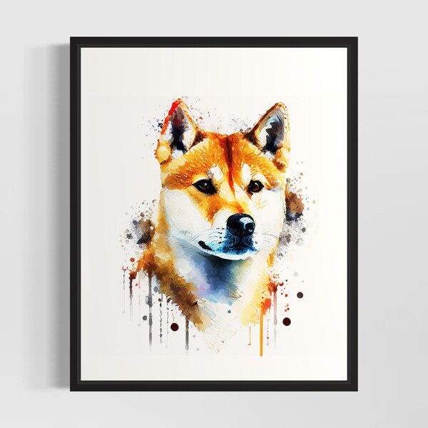Shiba Inu Painting - Etsy
