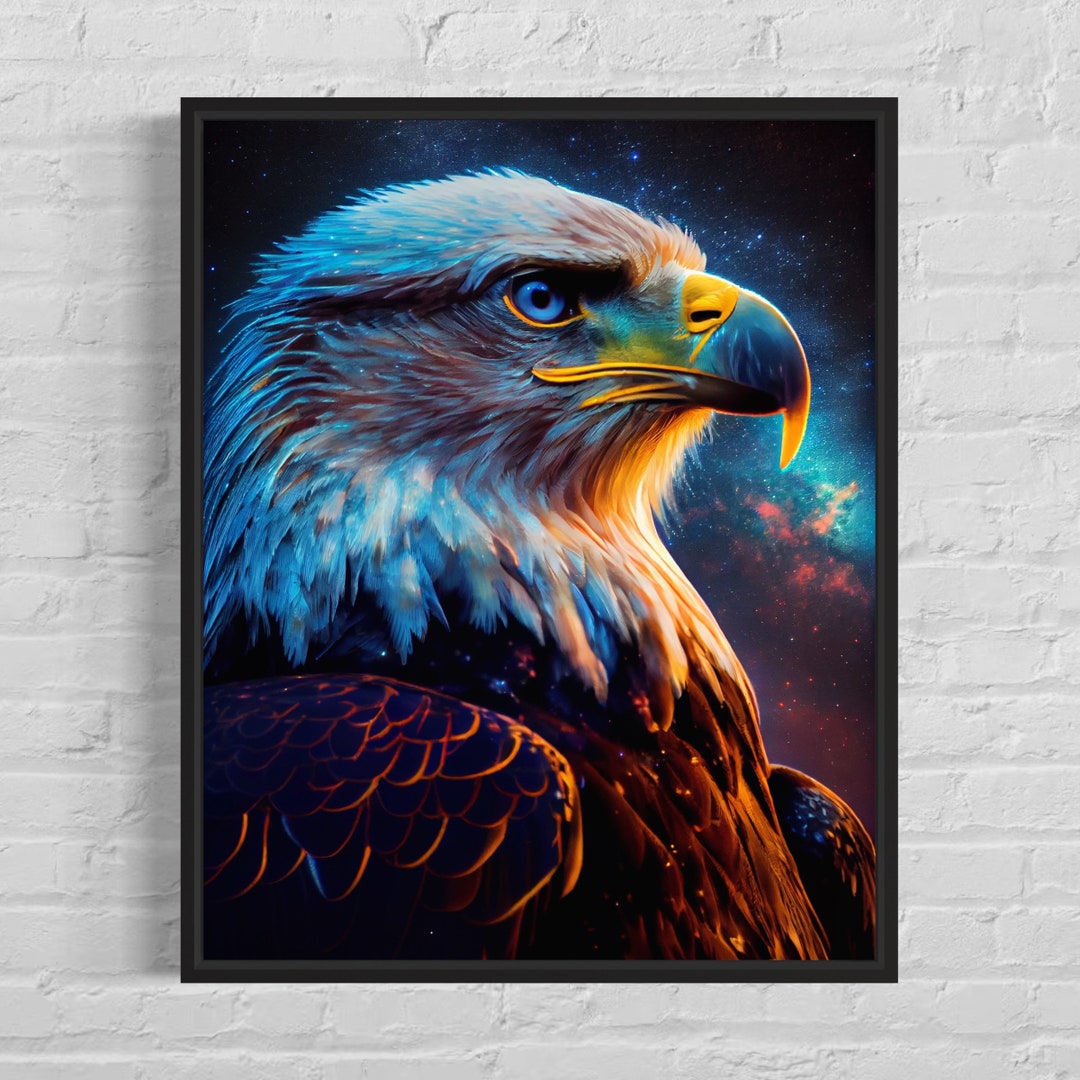 Bald Eagle Art Print, Original Bald Eagle Artwork, Bald Eagle Poster ...