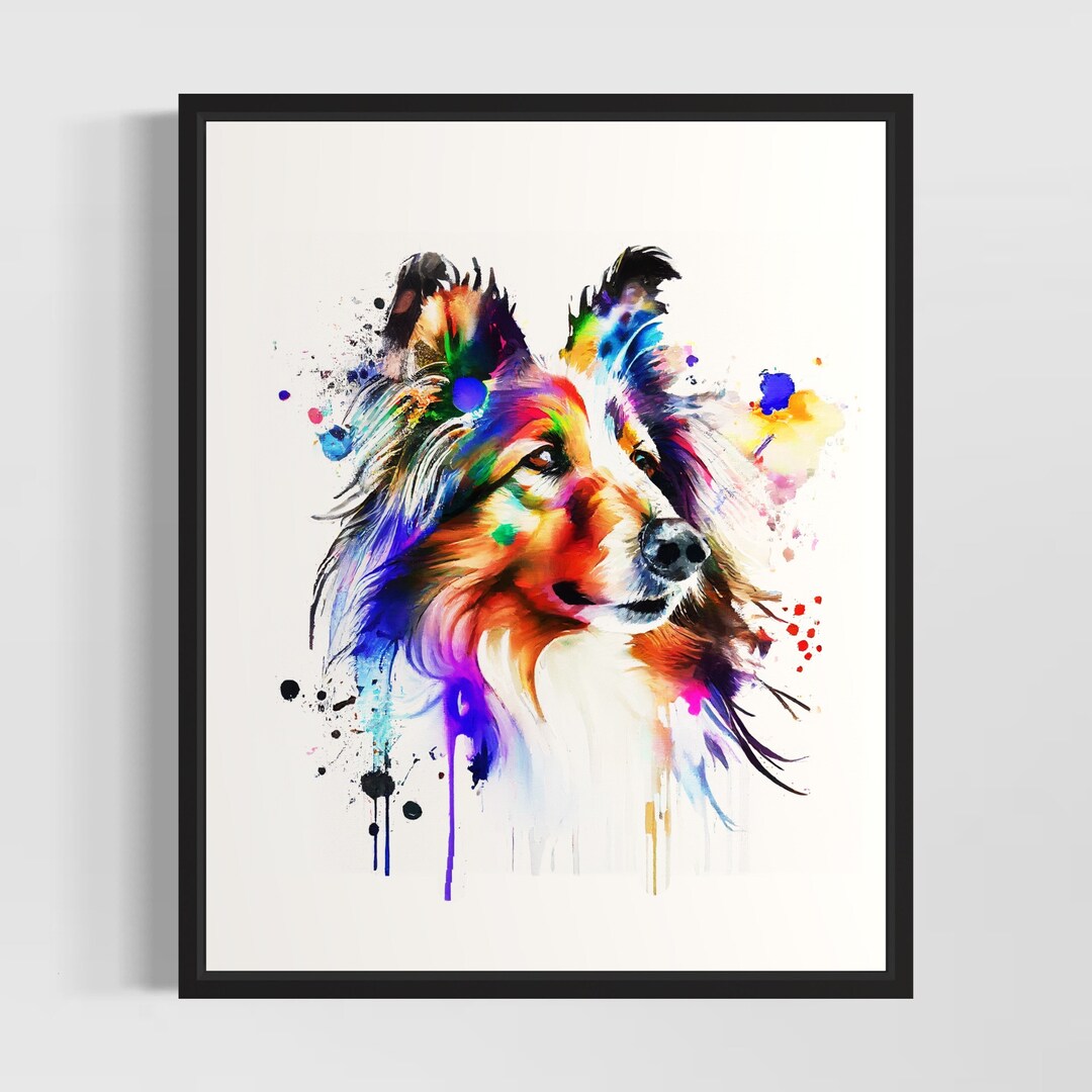 Sheltie Watercolor Art Print by Artist Hand Signed Limited Edition Dog ...