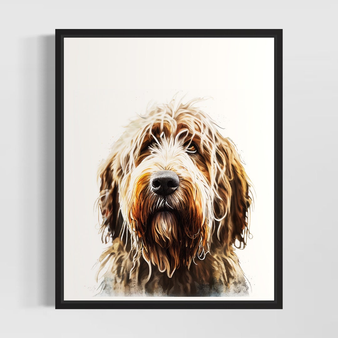 Otterhounds Watercolor Art Print by Artist Hand Signed Limited Edition ...