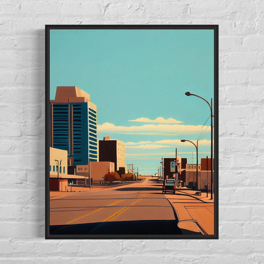 Midland Texas Art Print Midland Poster Artwork - Etsy