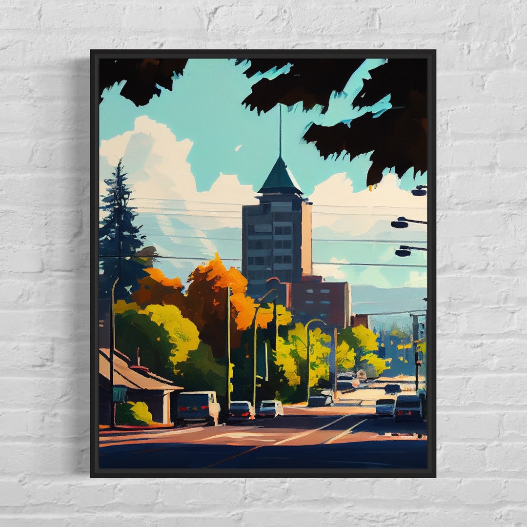 Eugene Oregon Art Print Eugene Poster Artwork - Etsy