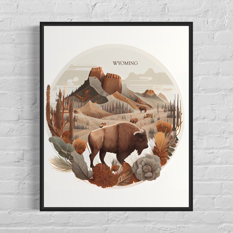 Wyoming Art - Etsy