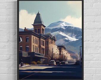Provo Utah State Flower Market Print, Provo Utah Flower Market Art ...