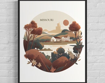 Cabin Art Print Cabin Vintage Poster Artwork, Cabin Retro Wall Art ...