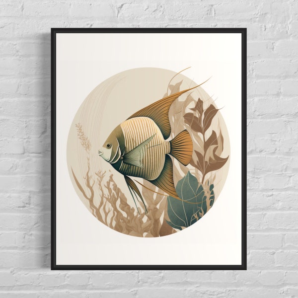 Angelfish Wall Art - Etsy
