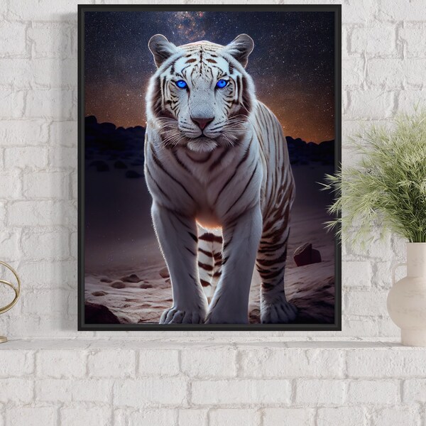 Framed Tiger Print - Etsy