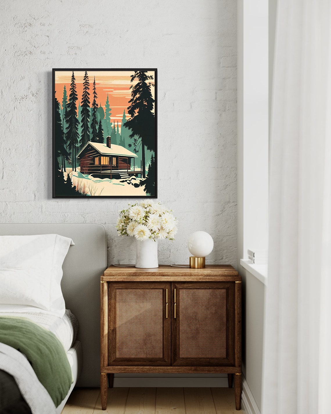 Cabin Art Print Cabin Vintage Poster Artwork Cabin Retro - Etsy