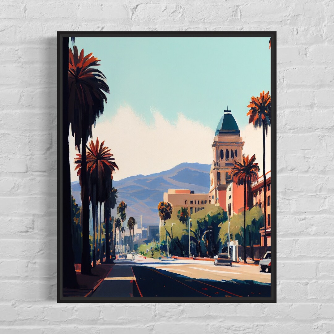Pasadena California Art Print Pasadena Poster Artwork - Etsy