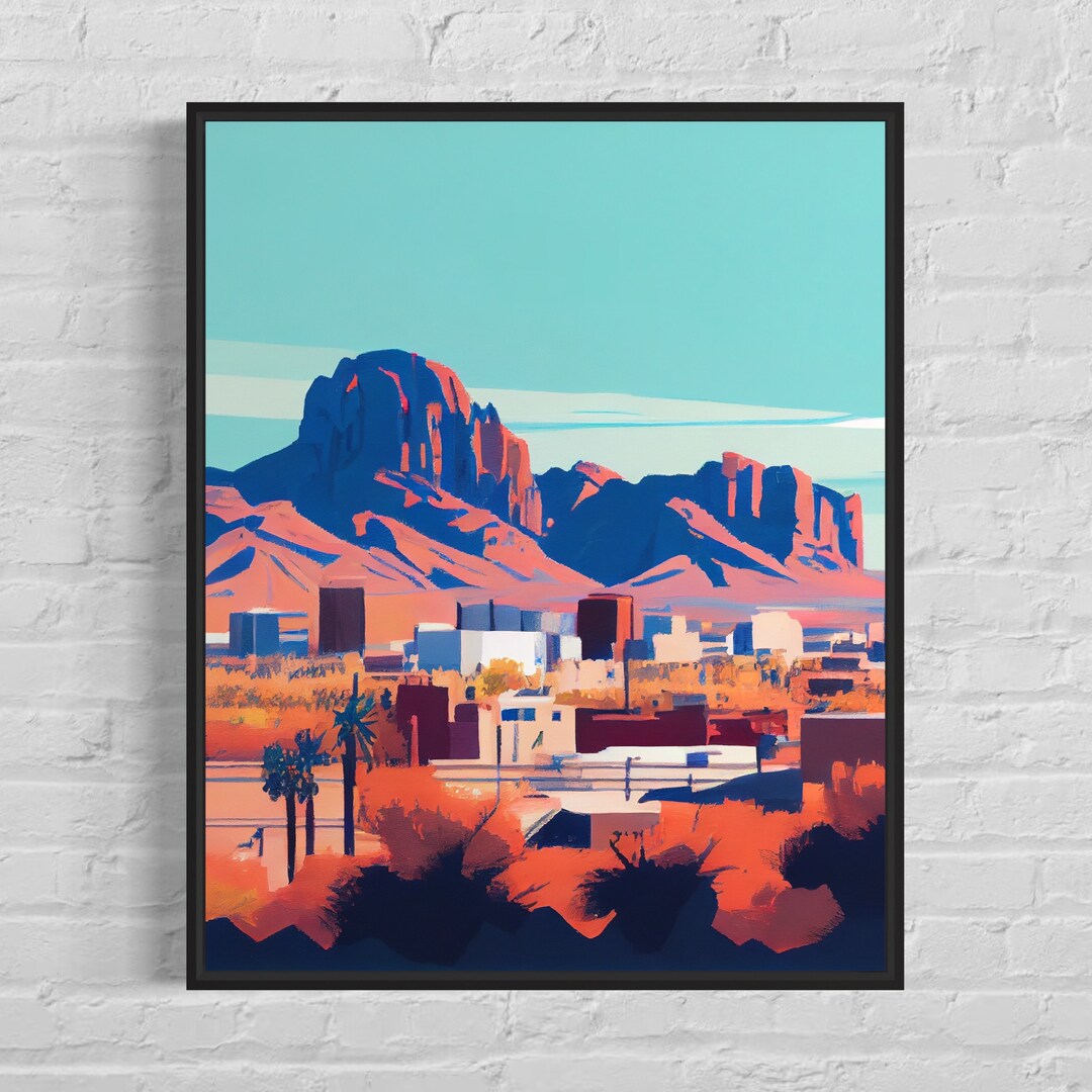 Mesa Arizona Art Print Mesa Poster Artwork - Etsy