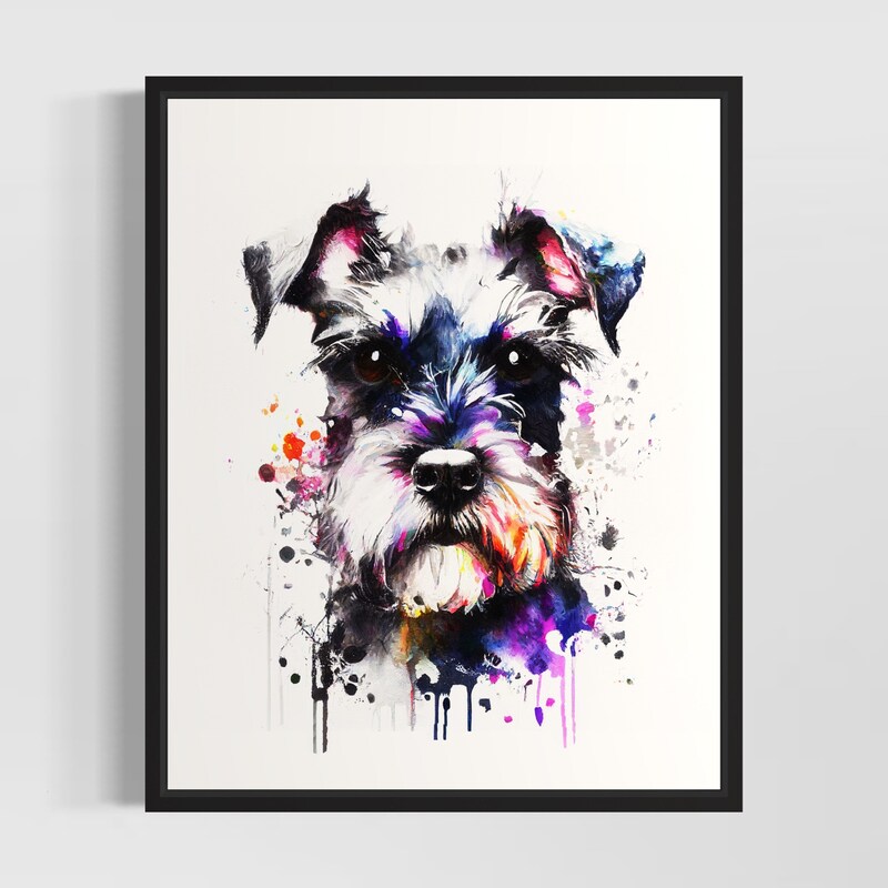 Schnauzer Art Print - Etsy