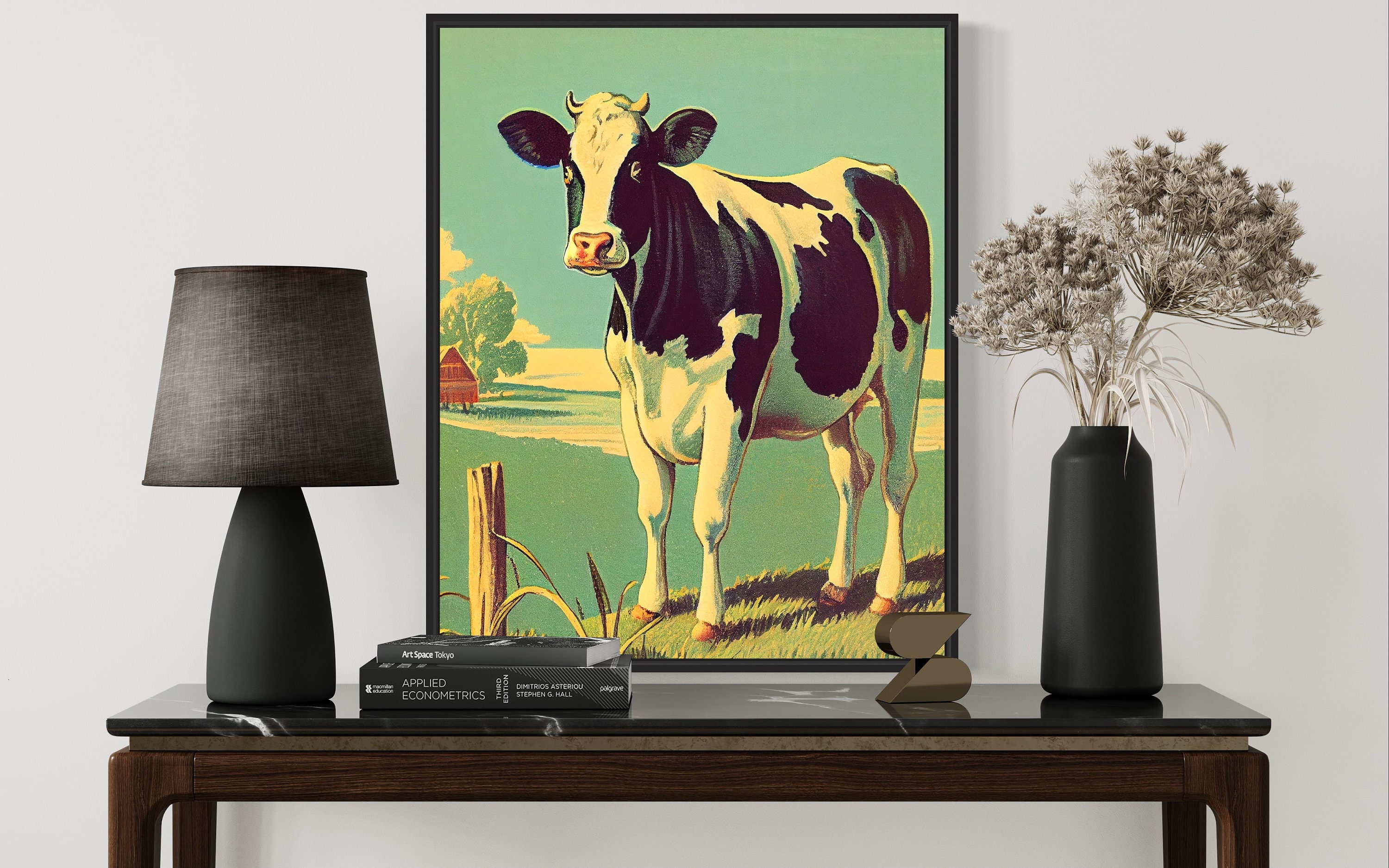 Cow Art Print Cow Vintage Poster Artwork Cow Retro Wall Art - Etsy