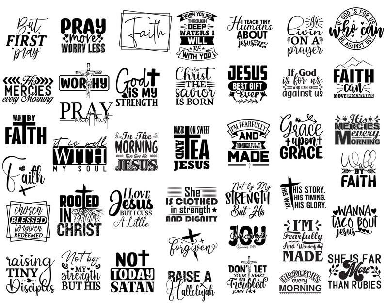 190 Christian Svg Bundle Religious Svg Scripture Svg Bible - Etsy