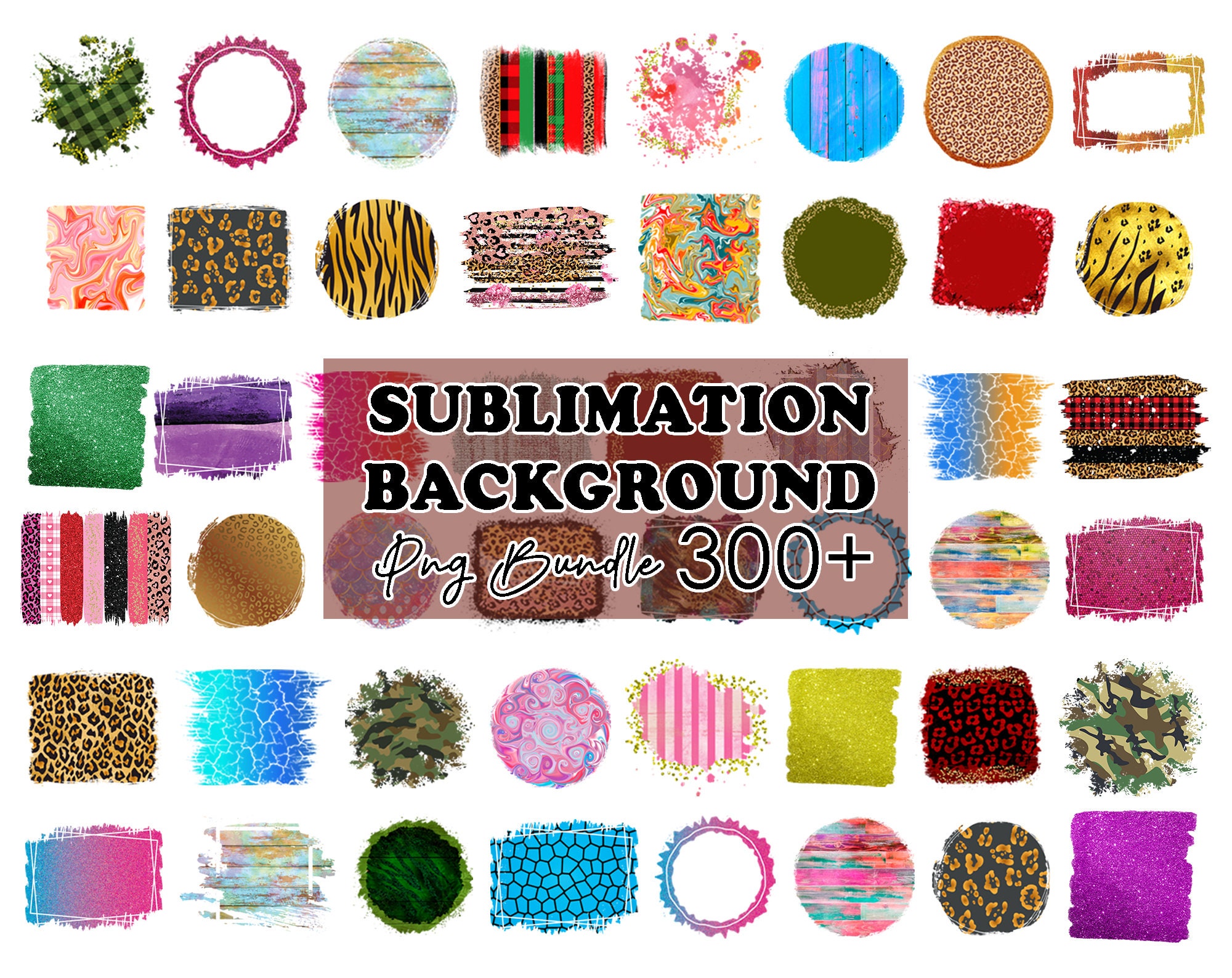 Sublimation Background Bundle Sublimation Design Transparent - Etsy