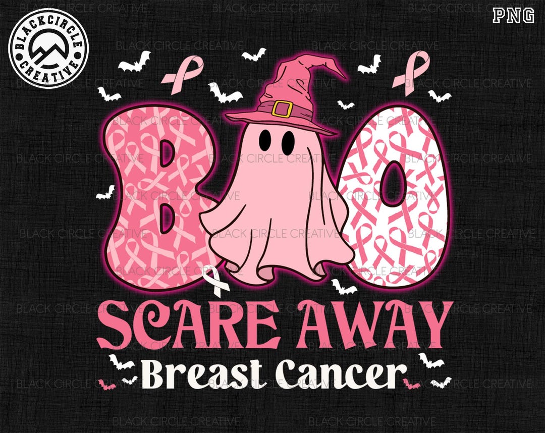 Boo Scare Away Breast Cancer Png, Breast Cancer Awareness Png ...